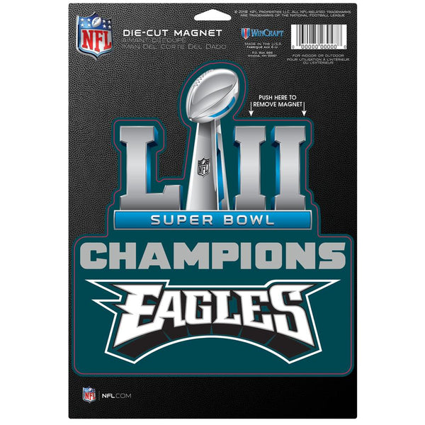 Philadelphia Eagles Super Bowl LII Champions 8" Magnet – Fan Treasures