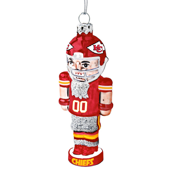 Kansas City Chiefs Glass Nutcracker Ornament – Fan Treasures