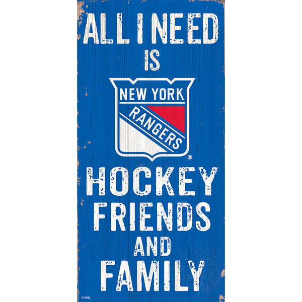 New York Rangers Friends & Family Wooden Sign – Fan Treasures