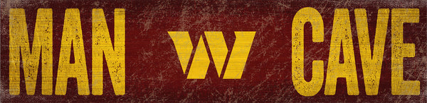Washington Commanders Man Cave Wooden Sign – Fan Treasures