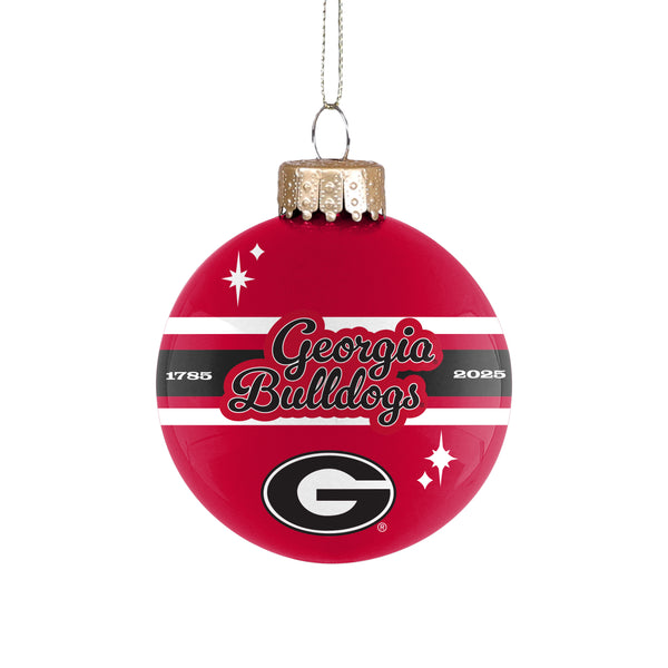 Georgia Bulldogs 2025 Glass Ball Ornament – Fan Treasures