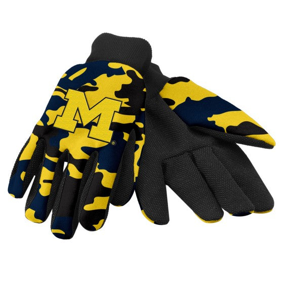 Michigan Wolverines Camo Utility Gloves – Fan Treasures