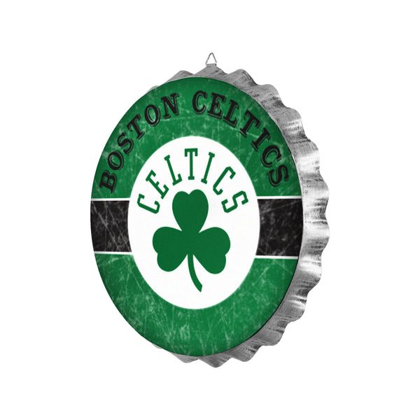 Boston Celtics Metal Distressed Bottle Cap Sign – Fan Treasures