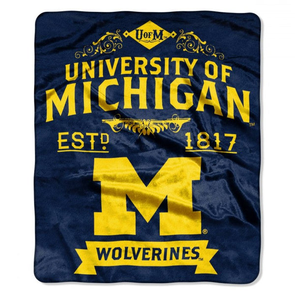 Michigan Wolverines Label Royal Plush – Fan Treasures