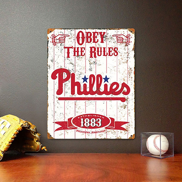 Philadelphia Phillies Embossed Metal Sign – Fan Treasures