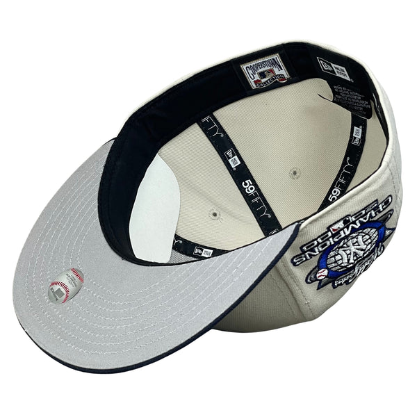 59FIFTY New York Yankees Stone/Navy/Gray 2000 World Series Champions P ...