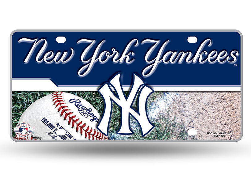 New York Yankees Metal Logo License Plate – Fan Treasures