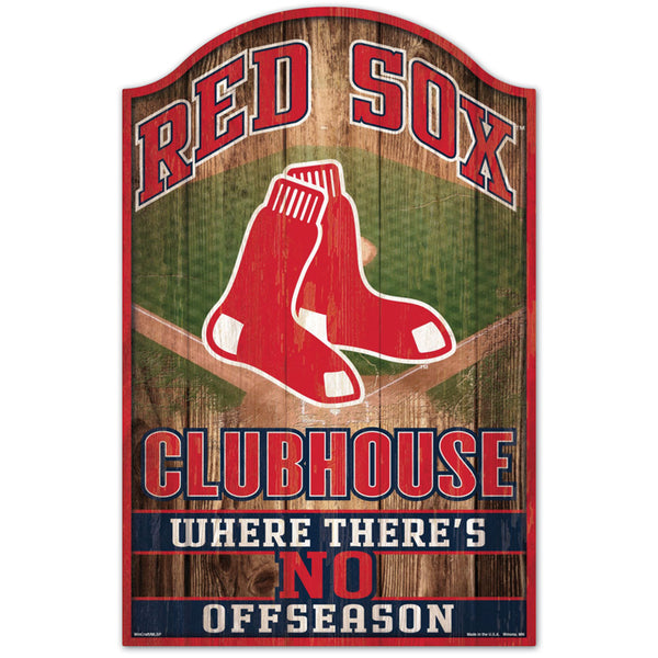 Boston Red Sox Fan Cave Wood Sign – Fan Treasures