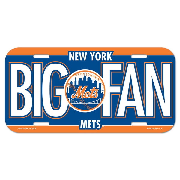 New York Mets Plastic License Plate – Fan Treasures