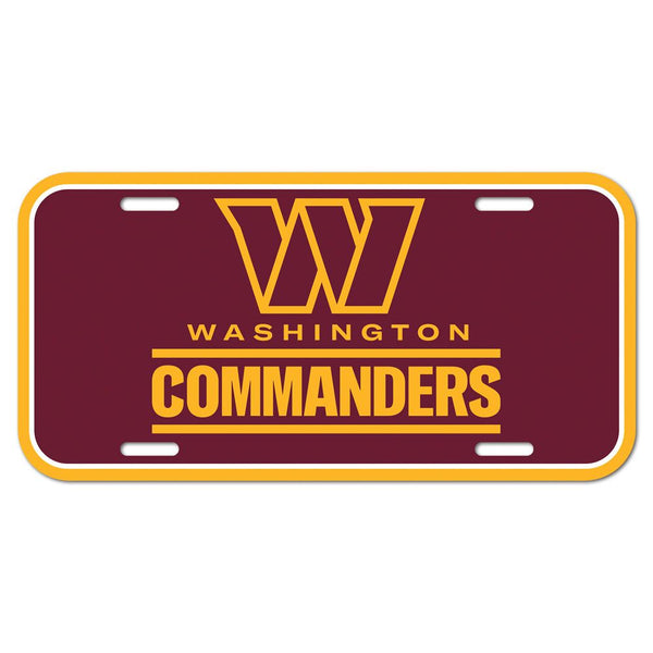 Washington Commanders Plastic License Plate – Fan Treasures