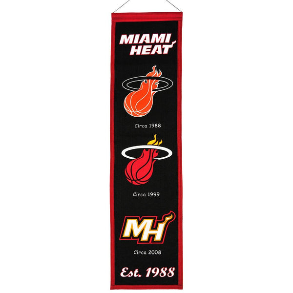 Miami Heat Heritage Banner – Fan Treasures