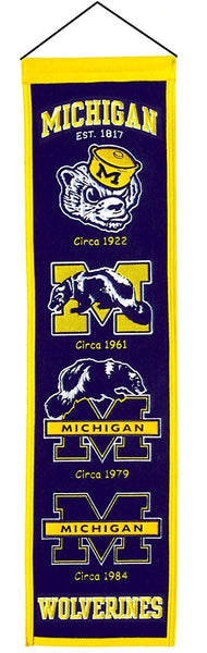 Michigan Wolverines Heritage Banner – Fan Treasures