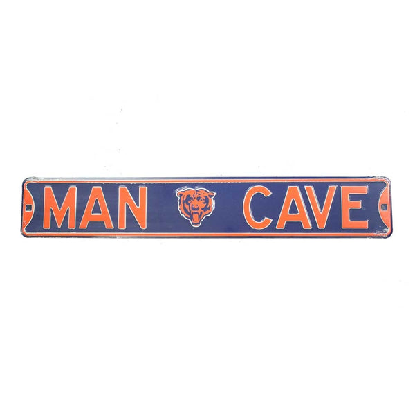 Chicago Bears Man Cave Metal Sign – Fan Treasures