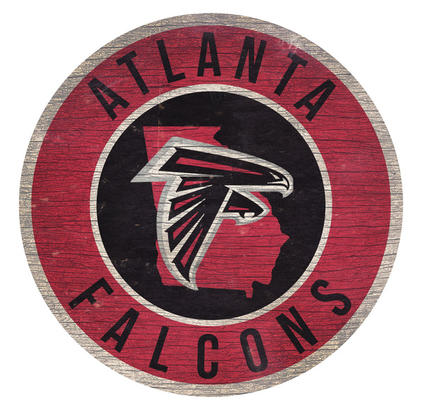 Atlanta Falcons 12" Circle with State Sign – Fan Treasures