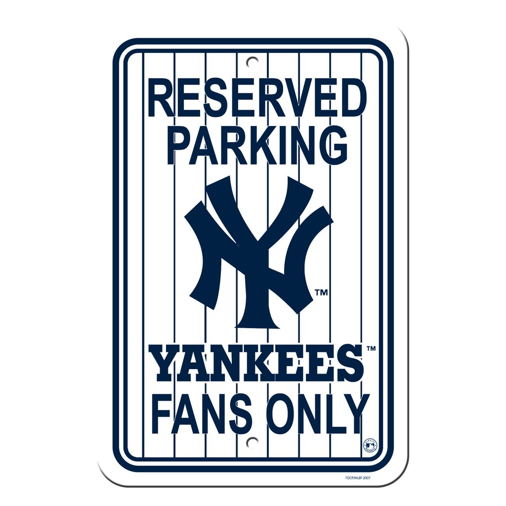 New York Yankees Parking Sign Pinstripe – Fan Treasures