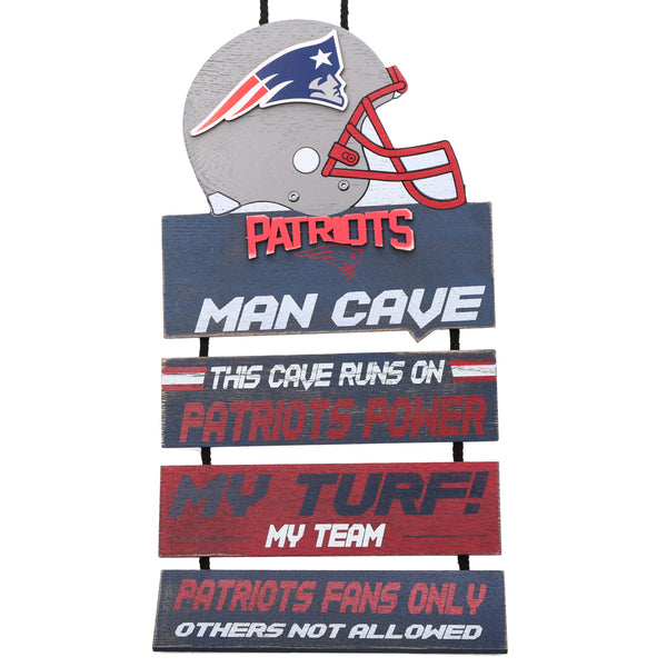 New England Patriots Helmet Man Cave Dangle Sign – Fan Treasures