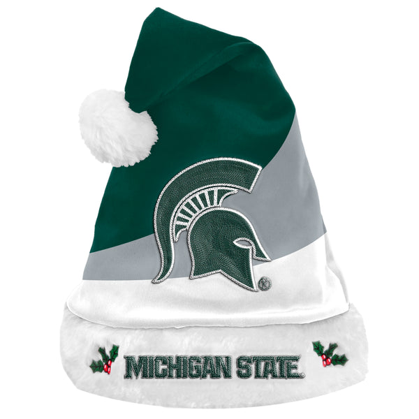 Michigan State Spartans Colorblock Santa Hat – Fan Treasures