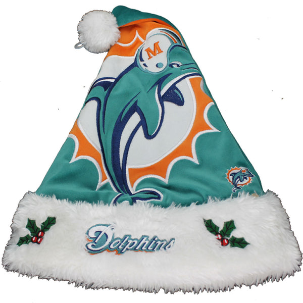 Miami Dolphins Big Logo Santa Hat – Fan Treasures