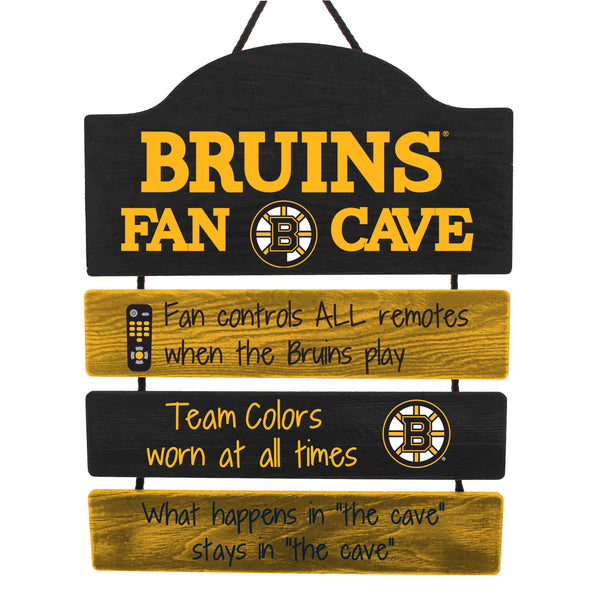 Boston Bruins Wooden Man Cave Sign – Fan Treasures