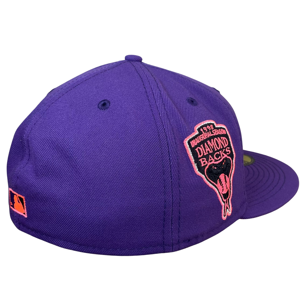 59FIFTY Arizona Diamondbacks Purple/Pink Glow 1998 Inaugural Season Pa ...