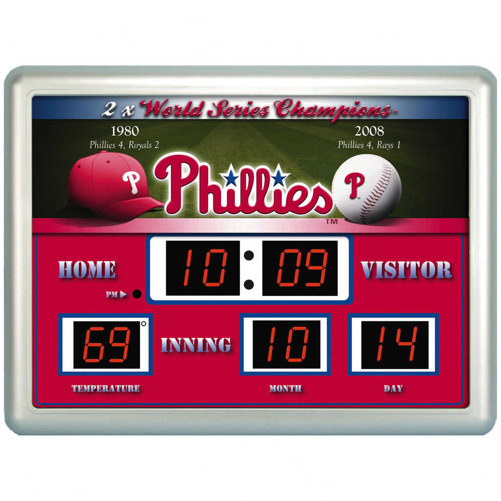 Philadelphia Phillies 14x19 Scoreboard Clock – Fan Treasures