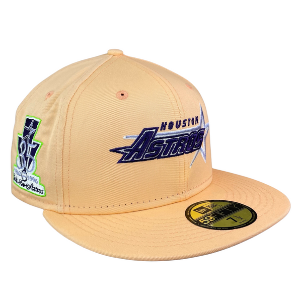 59FIFTY Houston Astros Peach/Lavender "Starfire" 35th Anniversary Patc ...