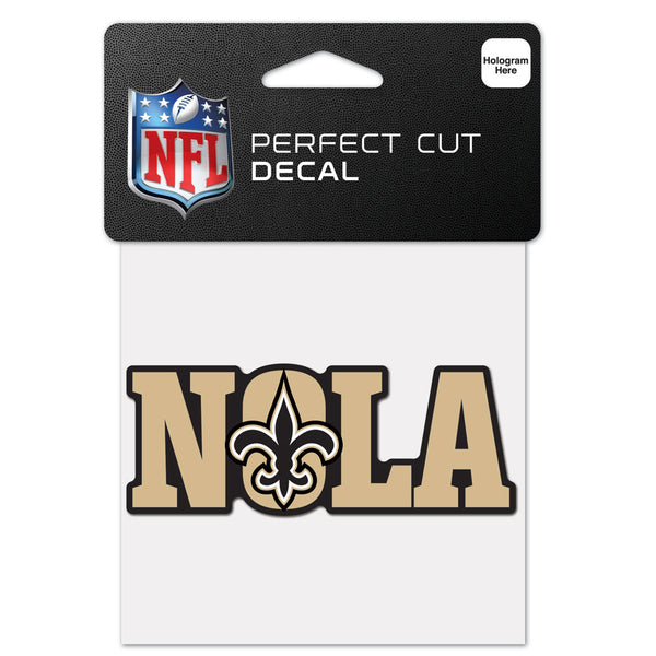 New Orleans Saints 4" x 4" Slogan Logo DieCut Decal – Fan Treasures